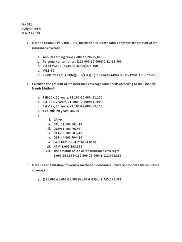 Fin 601 | PDF