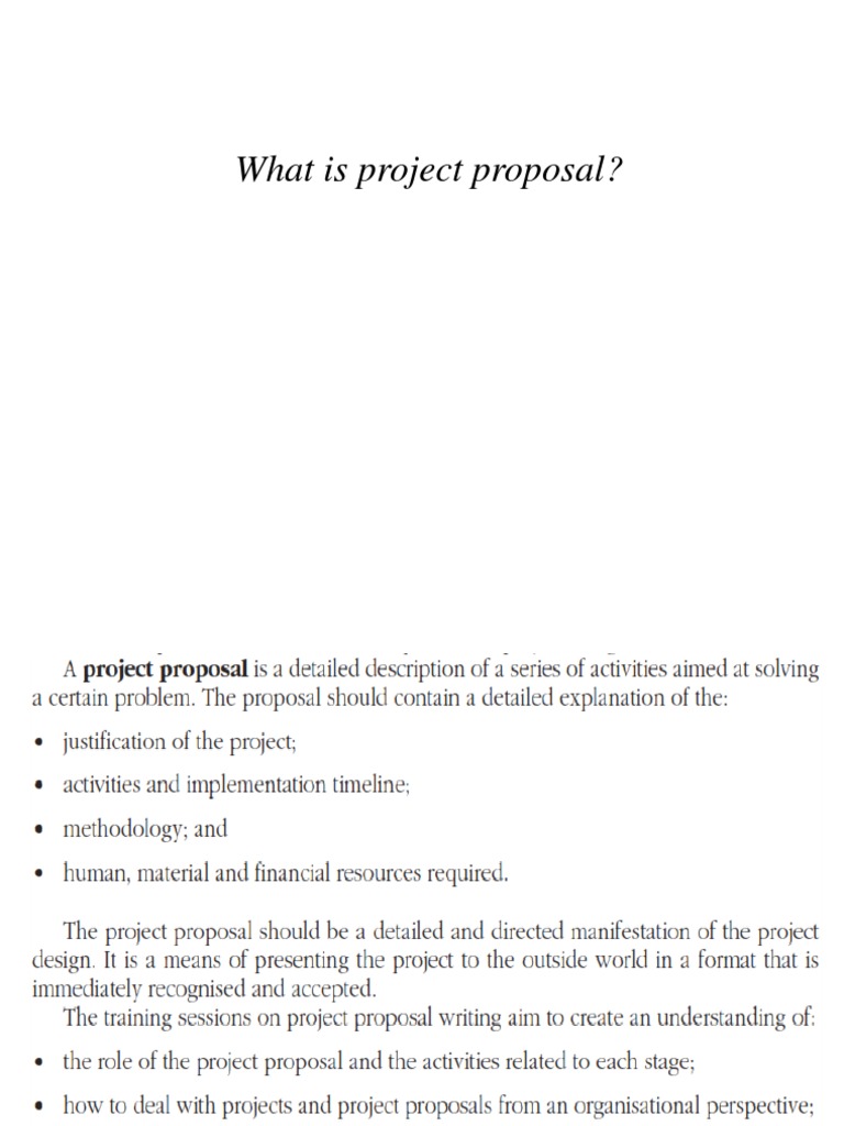 What Is Project Proposal? | PDF | Time | Goal