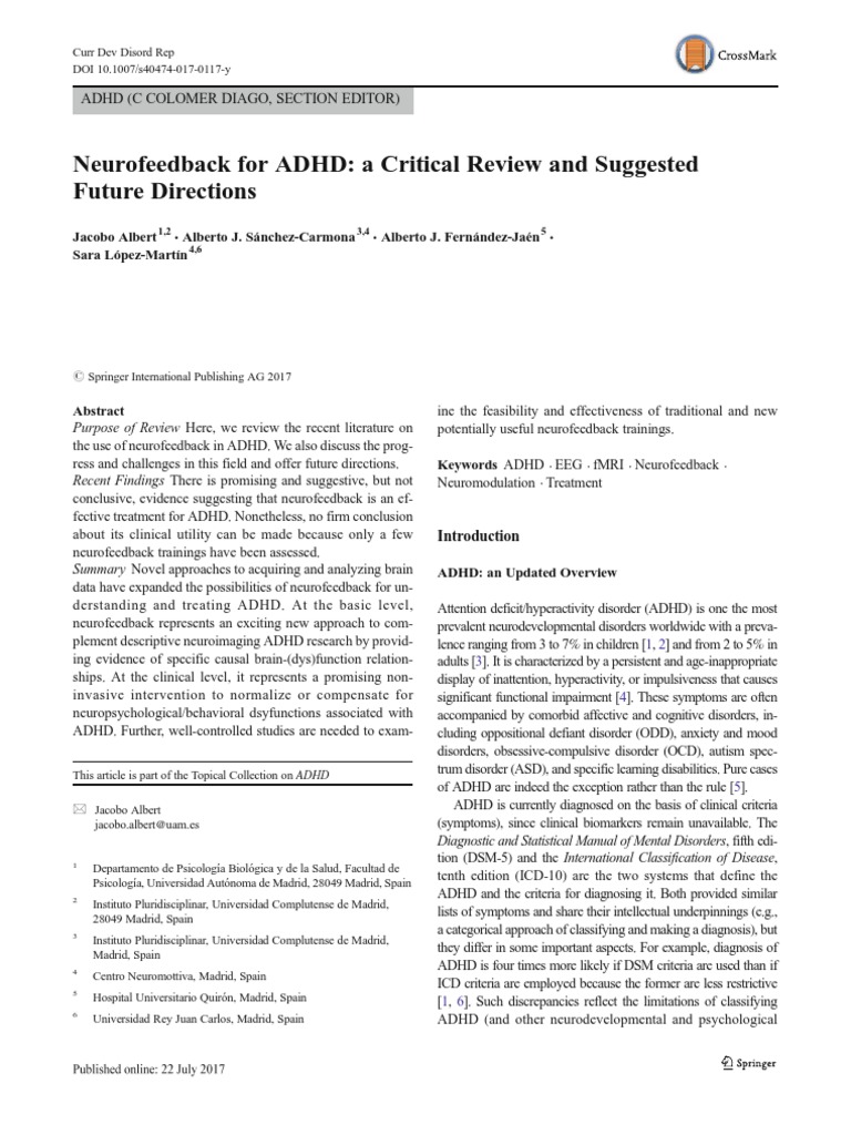 Neurofeedback Adhd | PDF | Neurofeedback | Attention Deficit ...