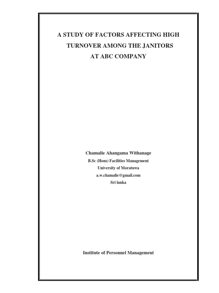 Employee Turnover | PDF | Turnover (Employment) | Survey Methodology