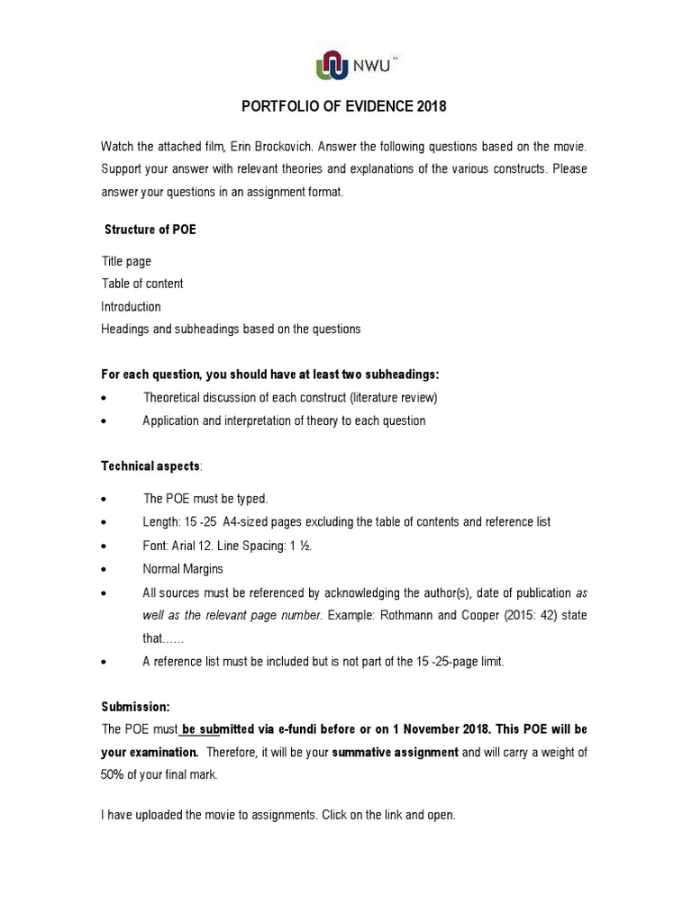 Erin Brockovich Movie Analysis Assignment | PDF | Job Interview ...