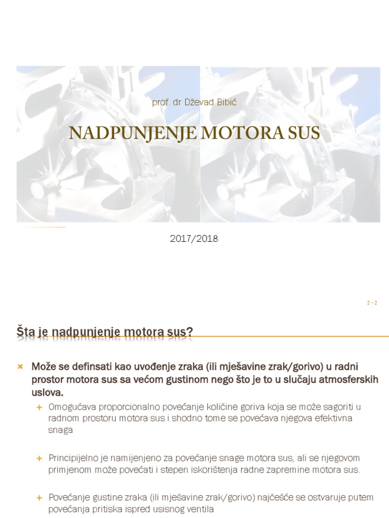 2 Nadpunjenje Motora Sus - 2017 2018 | PDF