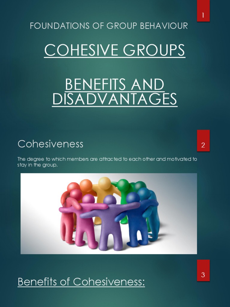 Foundations of Group Behaviour: Cohesive Groups Benefits and ...