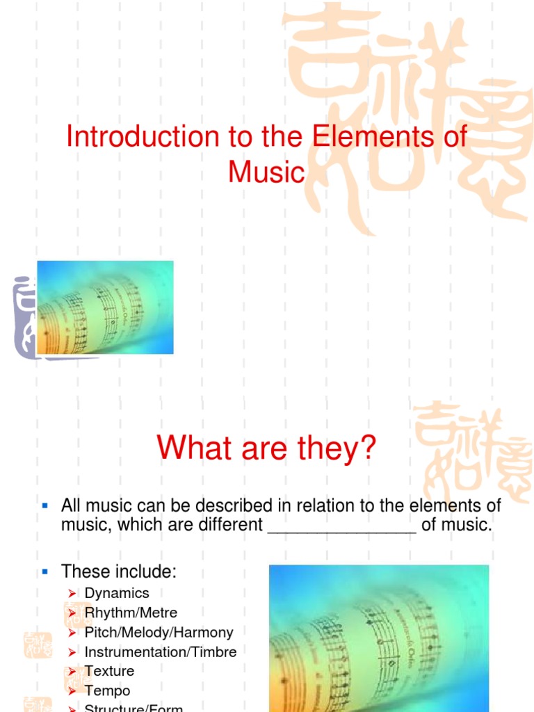 Elements of Music Overview | PDF | Musical Compositions | Musical Notation