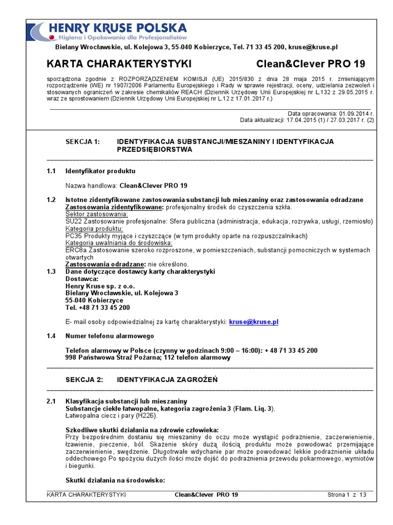 0257 Clean&Clever PRO 19 | PDF