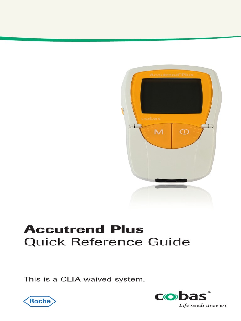 Accutrend Plus: Quick Reference Guide | PDF