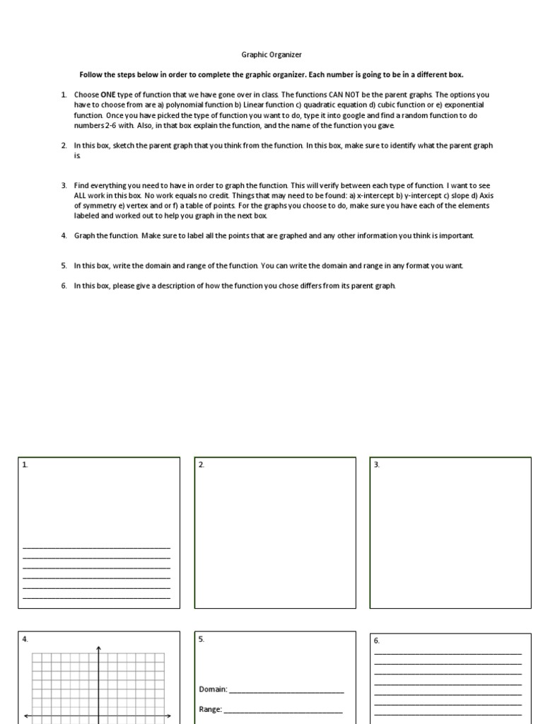 Graphic Organizer | PDF | Function (Mathematics) | Discrete Mathematics