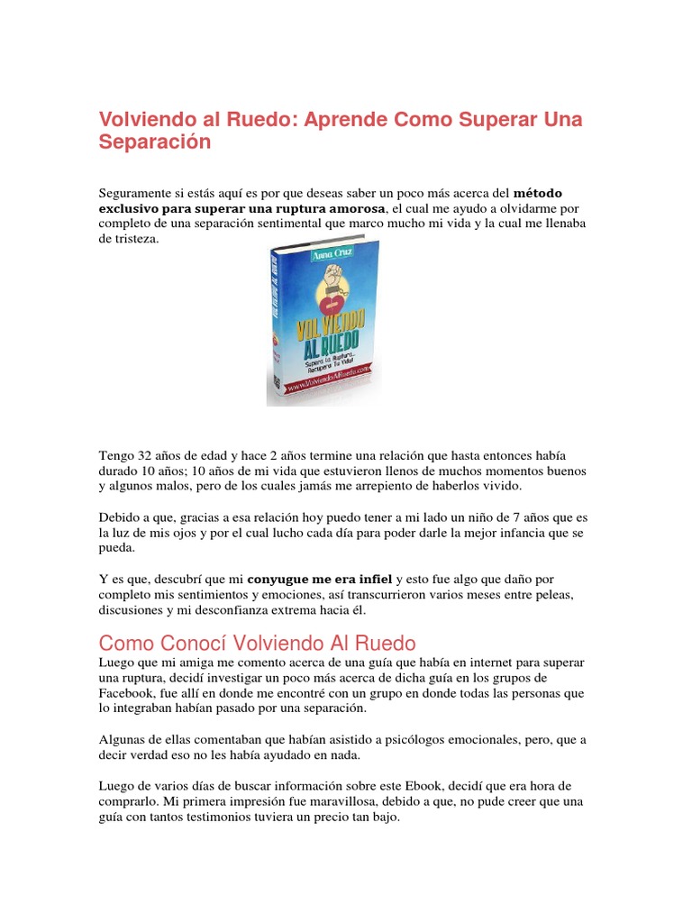 Volviendo Al Ruedo | PDF | Las emociones | Información