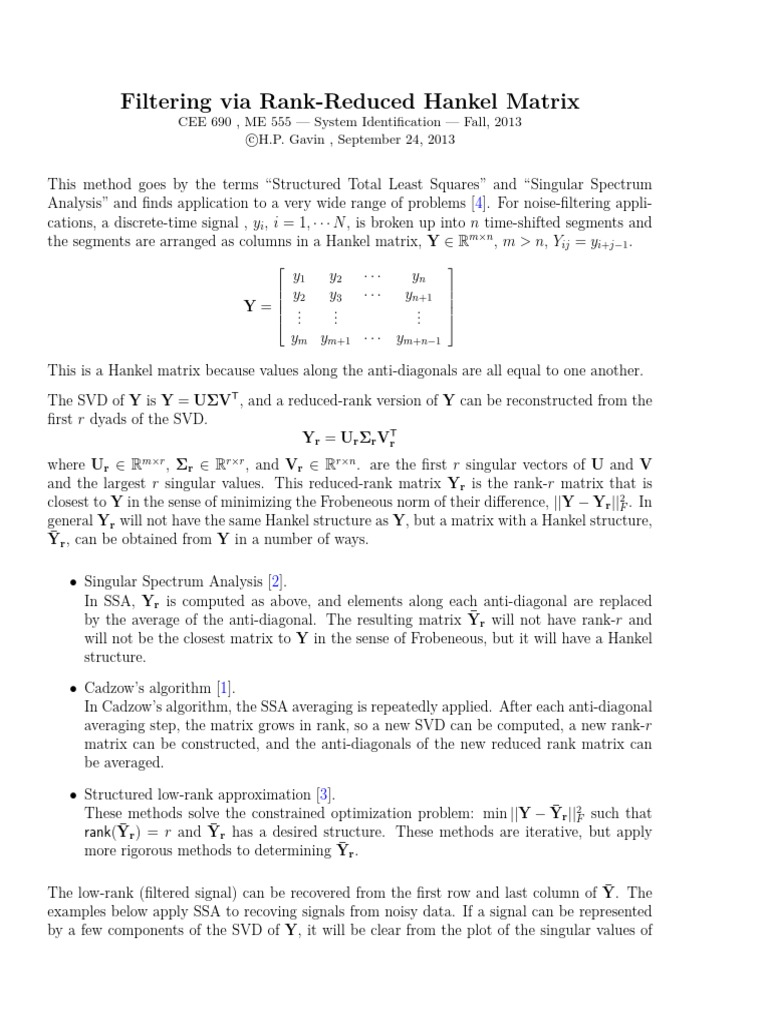 SVD Plots | PDF | Signal To Noise Ratio | Principal Component Analysis