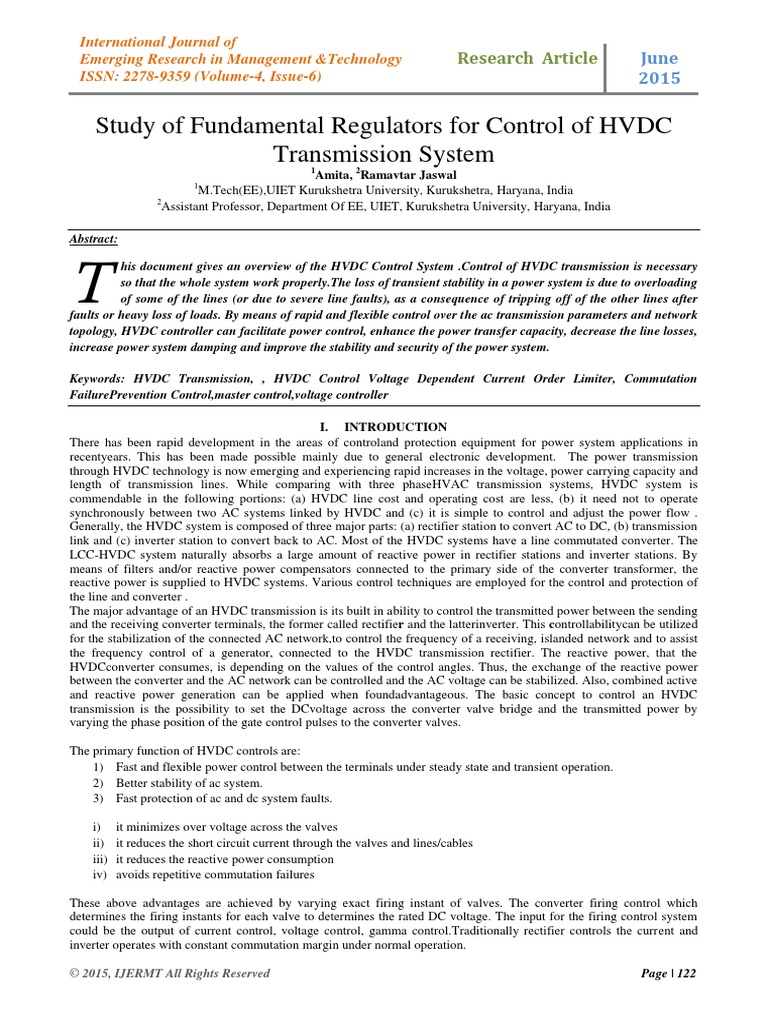 HVDC Unit II | PDF | Power Inverter | Rectifier