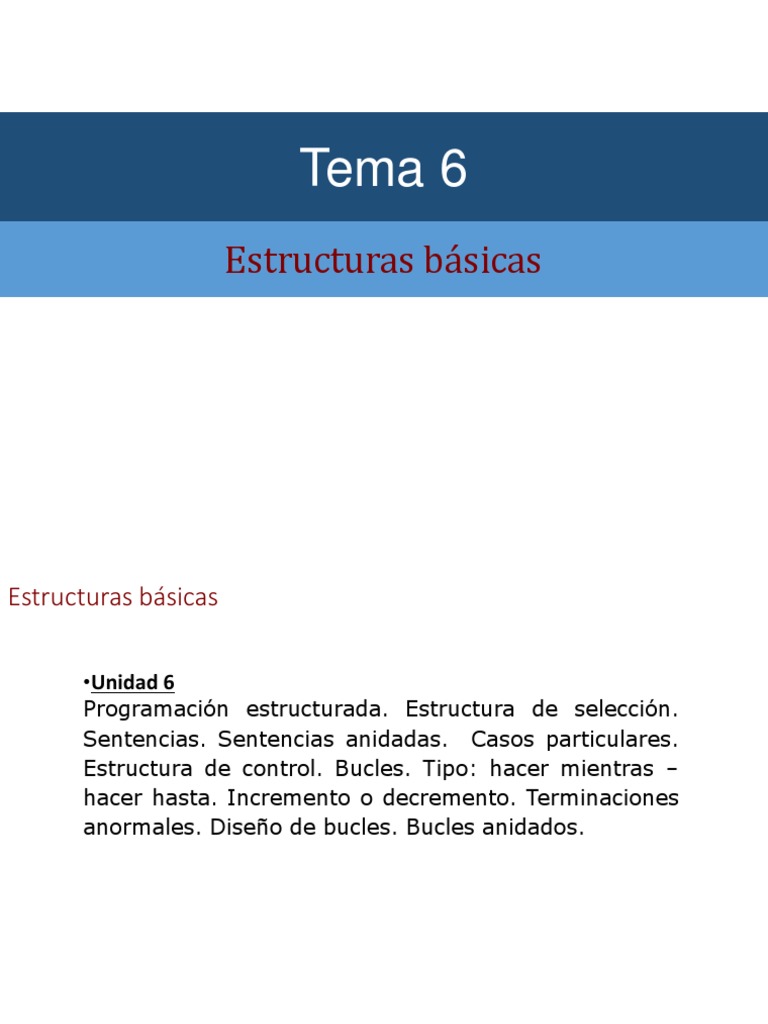 Estructuras Básicas de Programación | PDF | Programa de computadora ...