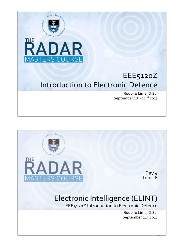 Introduction To Electronic Defence | PDF