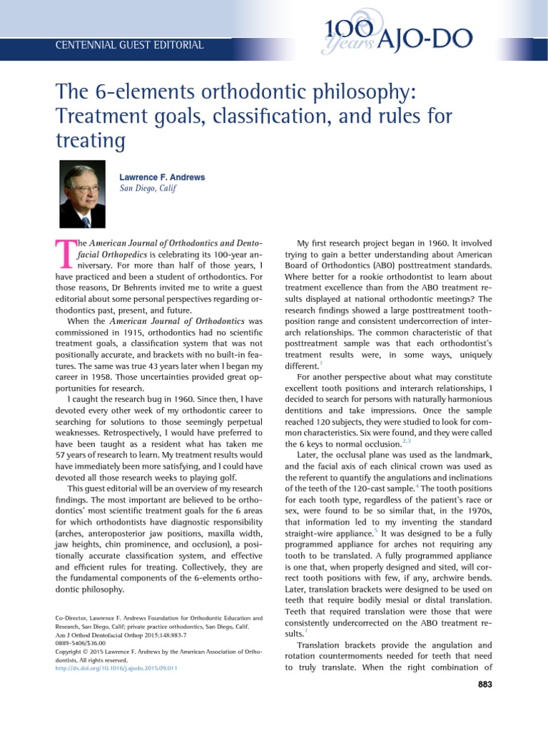 6 Key PDF | PDF | Orthodontics | Surgery