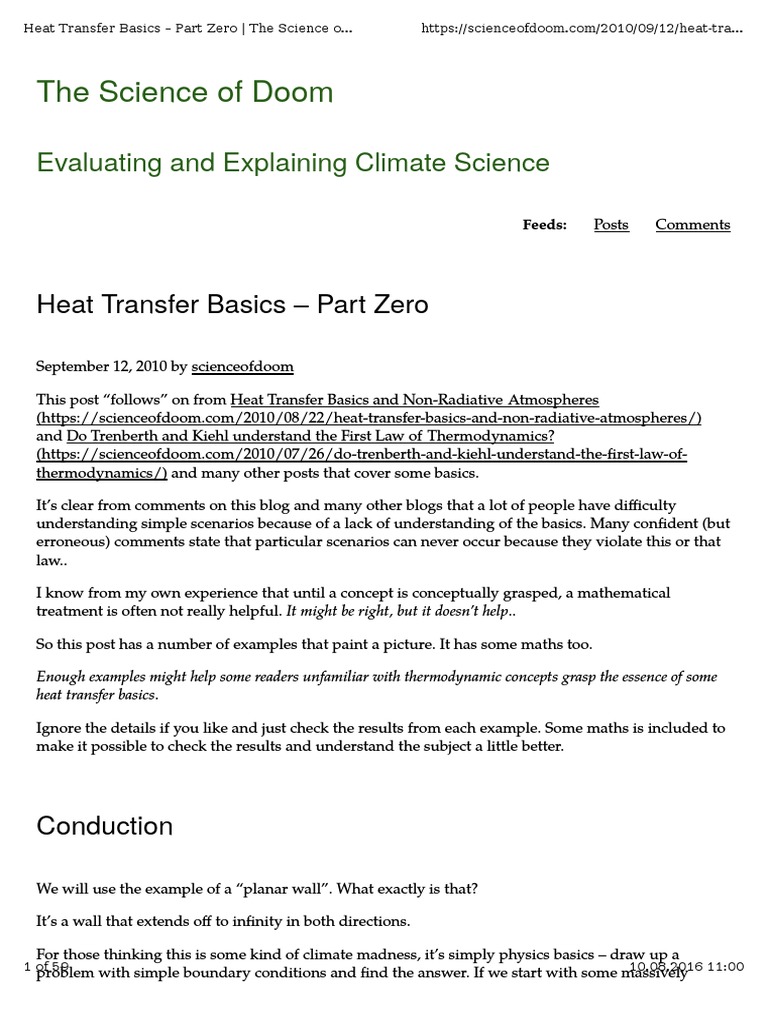 Heat Transfer Basics | Download Free PDF | Heat | Heat Transfer