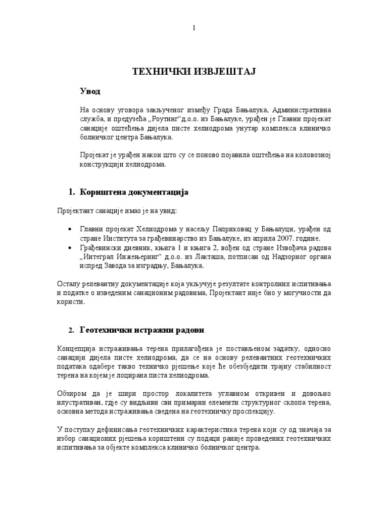 Heliodromi Tehnicki Opis3 | PDF