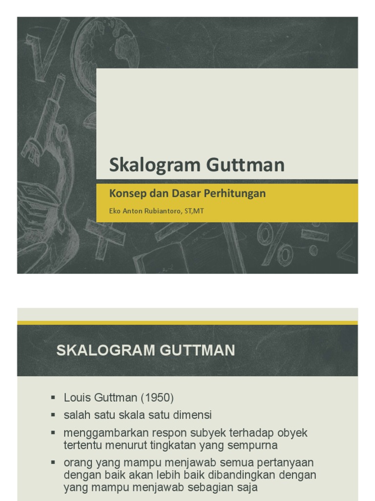 Pertemuan 6 Skalogram Gutman | PDF