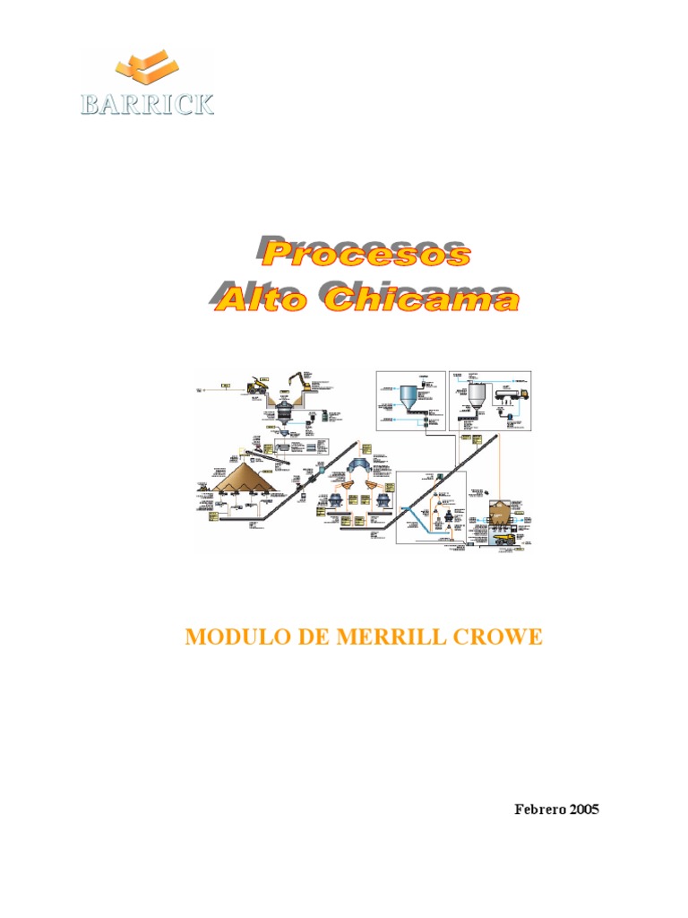 Módulo de Merrill Crowe PDF | PDF | Cianuro | Filtración