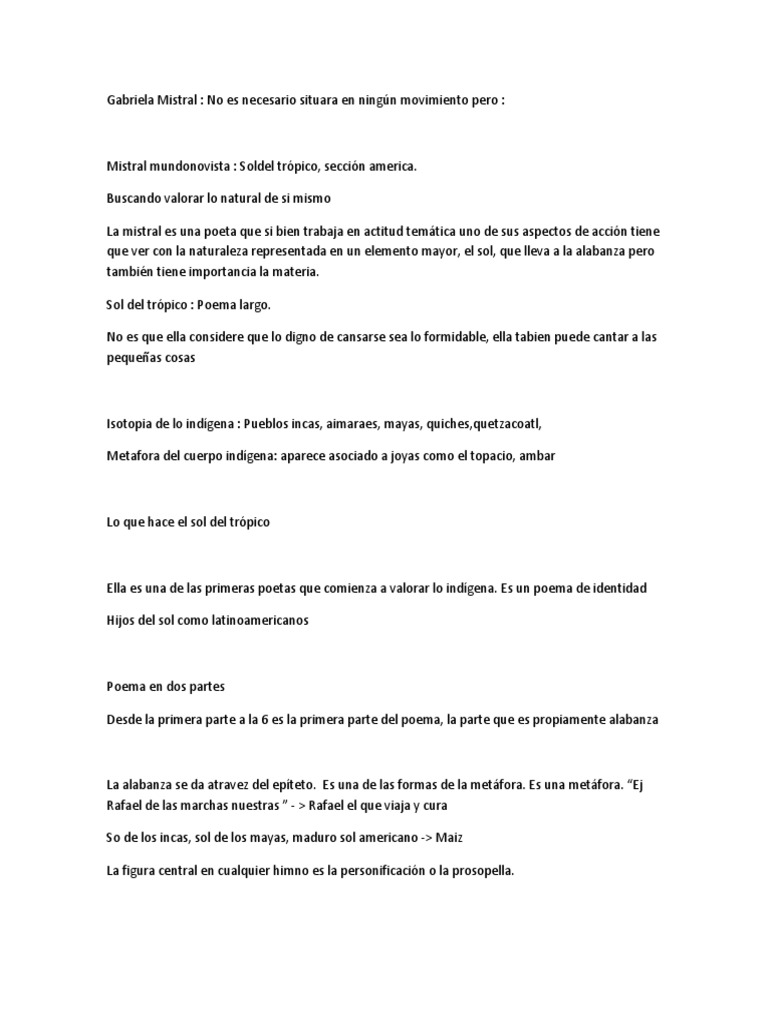 Gabriela Mistral | PDF | Mujer | Chile