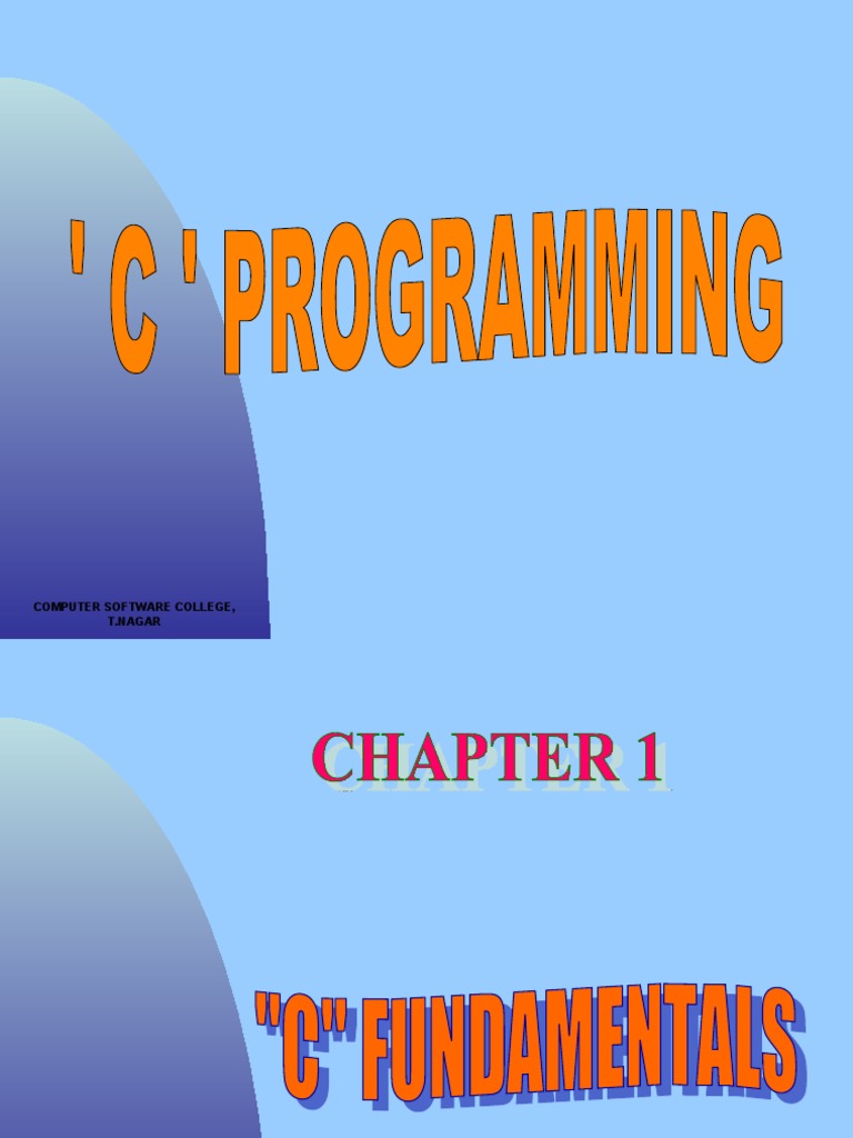 Computer Software College, T.Nagar | PDF | Computing | Parameter (Computer Programming)