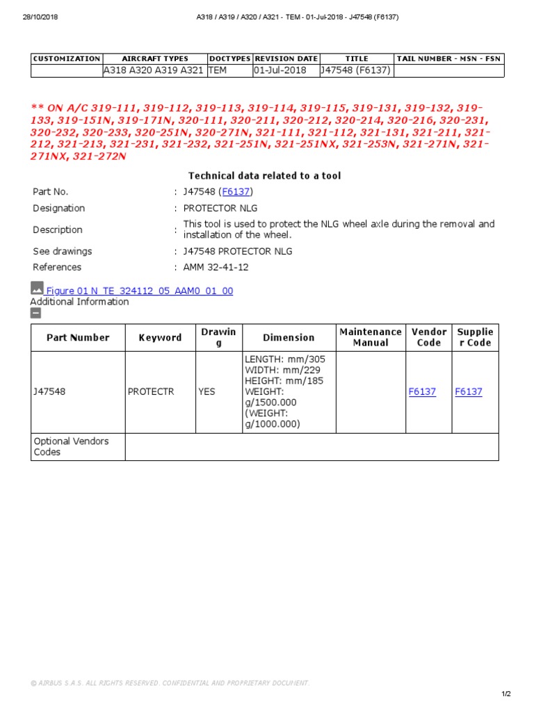 j47548 (f6137) Protector Rosca NLG | PDF | Avion a reacción