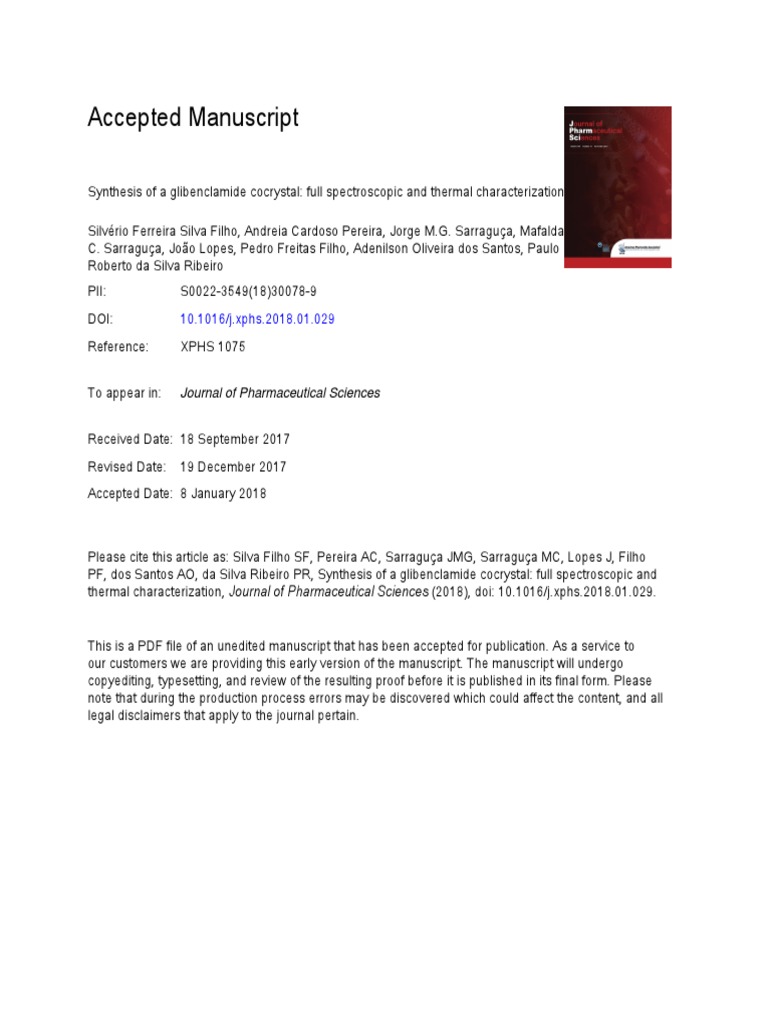 Accepted Manuscript: 10.1016/j.xphs.2018.01.029 | PDF | Acid ...