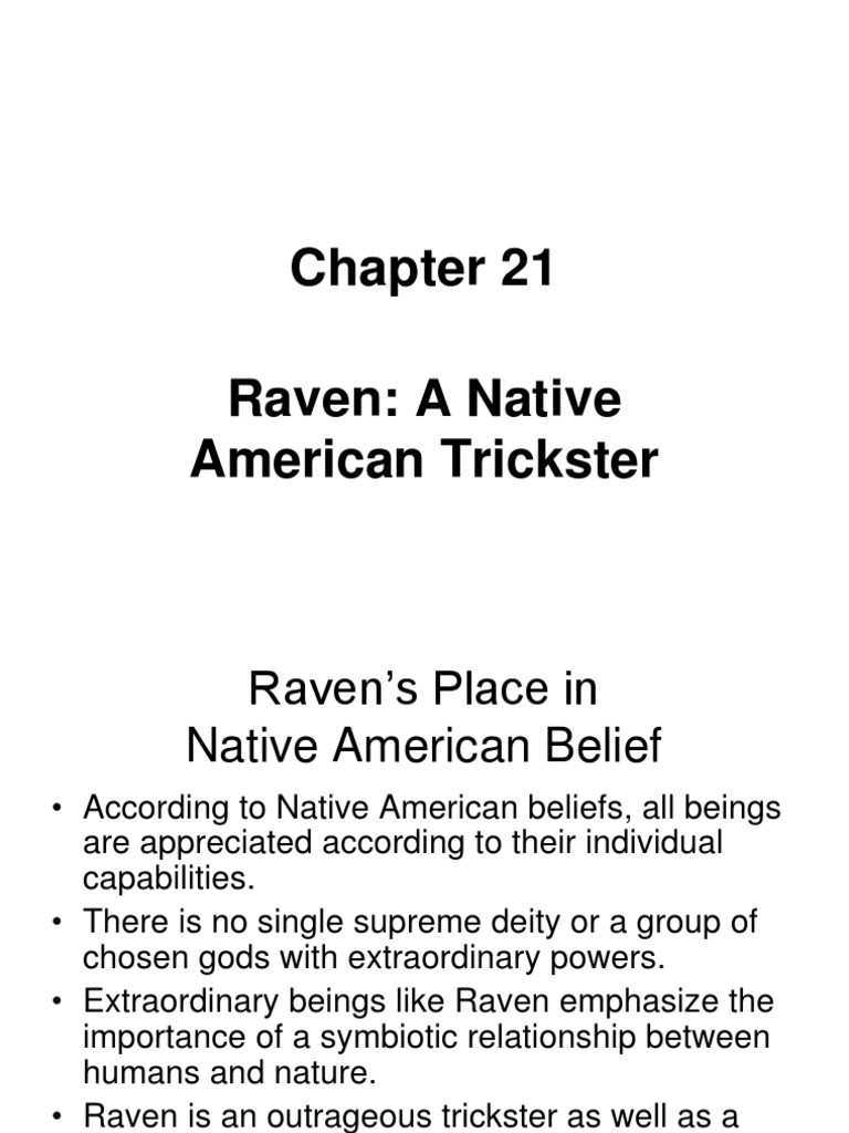 Raven: A Native American Trickster | PDF | Trickster | Prometheus
