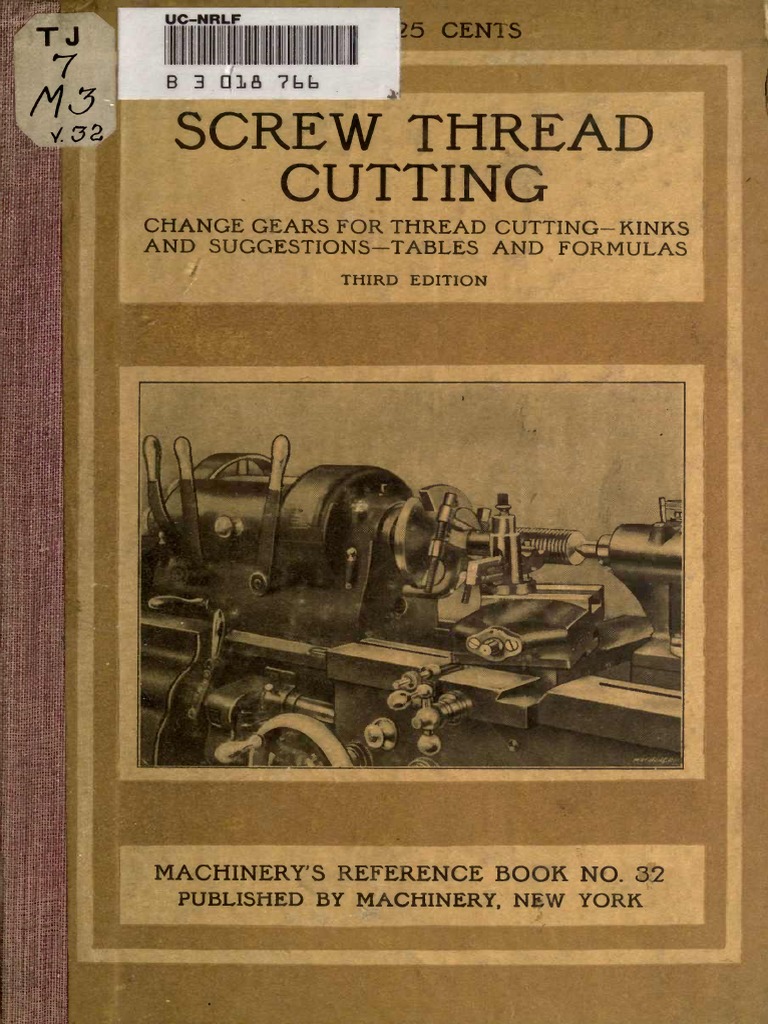 Screw Thread Cutt Book-N° 32 PDF | PDF | Fraction (Mathematics) | Screw