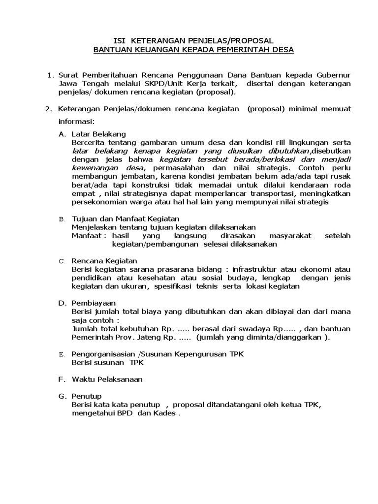 Contoh Proposal N Dok Sarpras 2018 | PDF