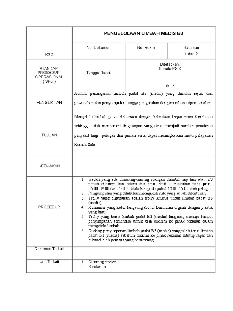 SPO Linen Laundry PPI | PDF
