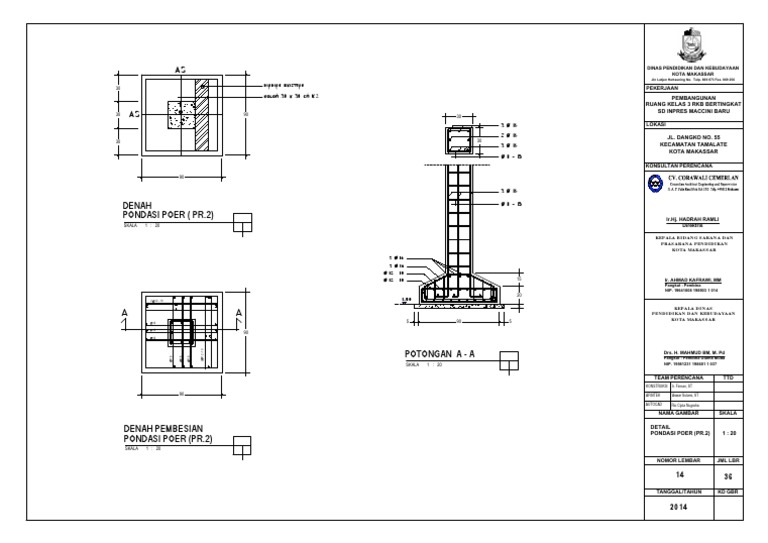 14.detail Pondasi Poer 2 | PDF