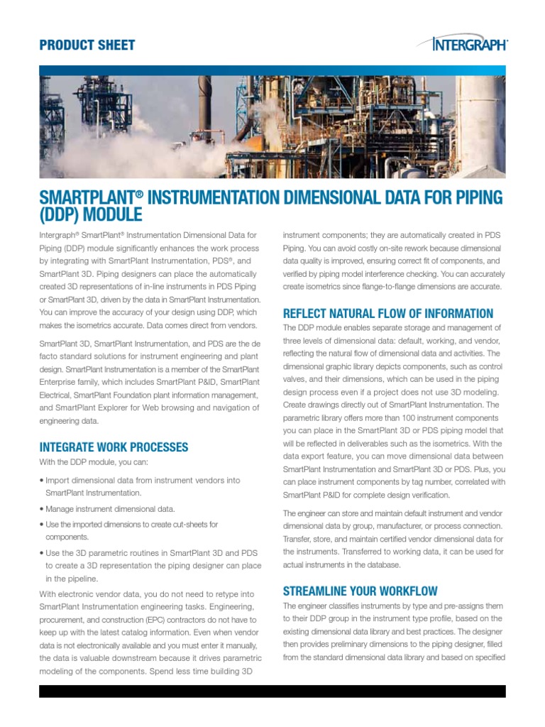 SmartPlant Instrumentation DDP | PDF | Instrumentation | 3 D Computer ...