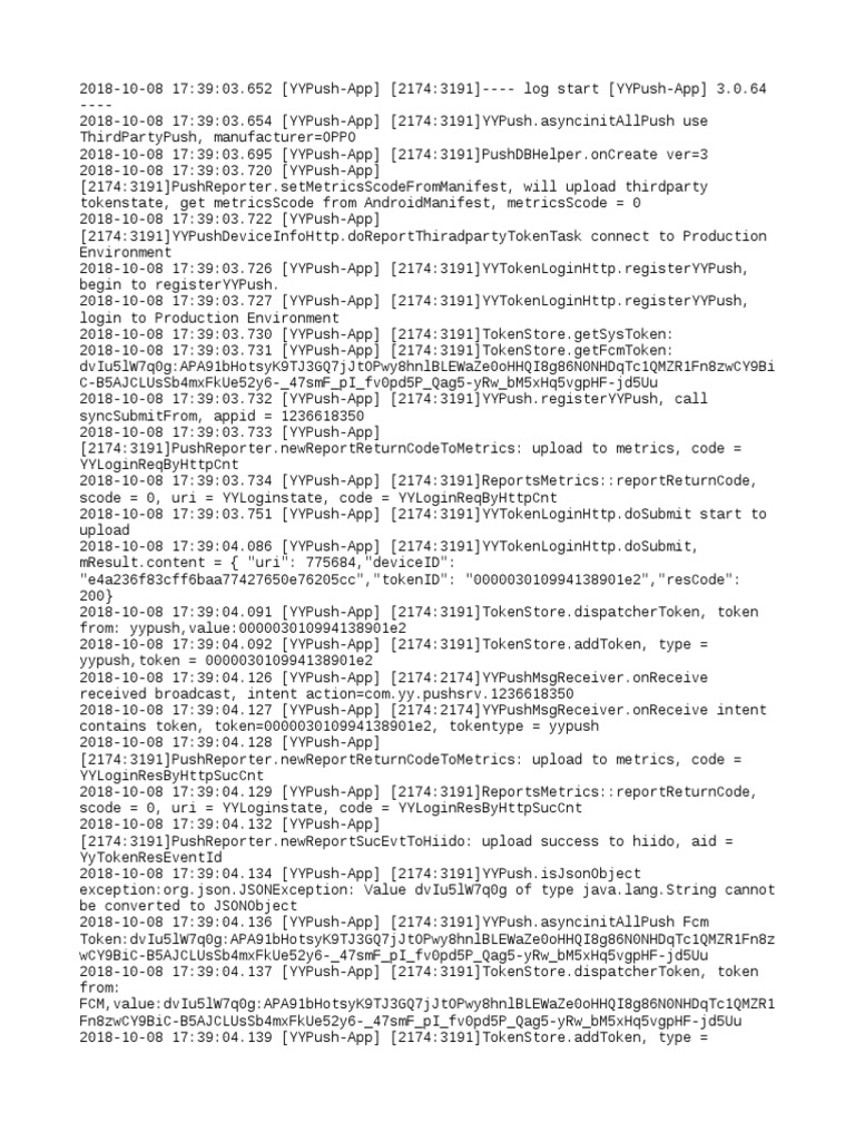 Pushsvc Log | PDF | Information Science | Areas Of Computer Science