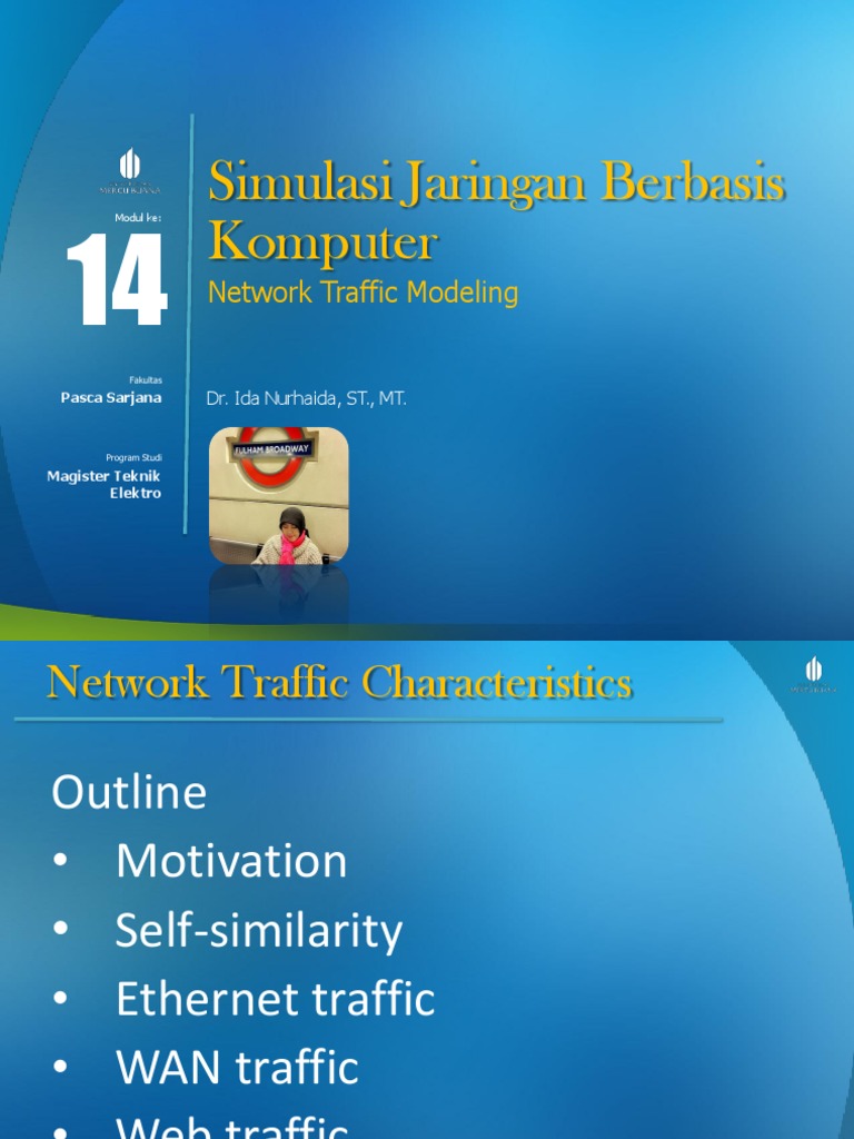 Simulasi Jaringan Berbasis Komputer: Network Traffic Modeling | PDF ...