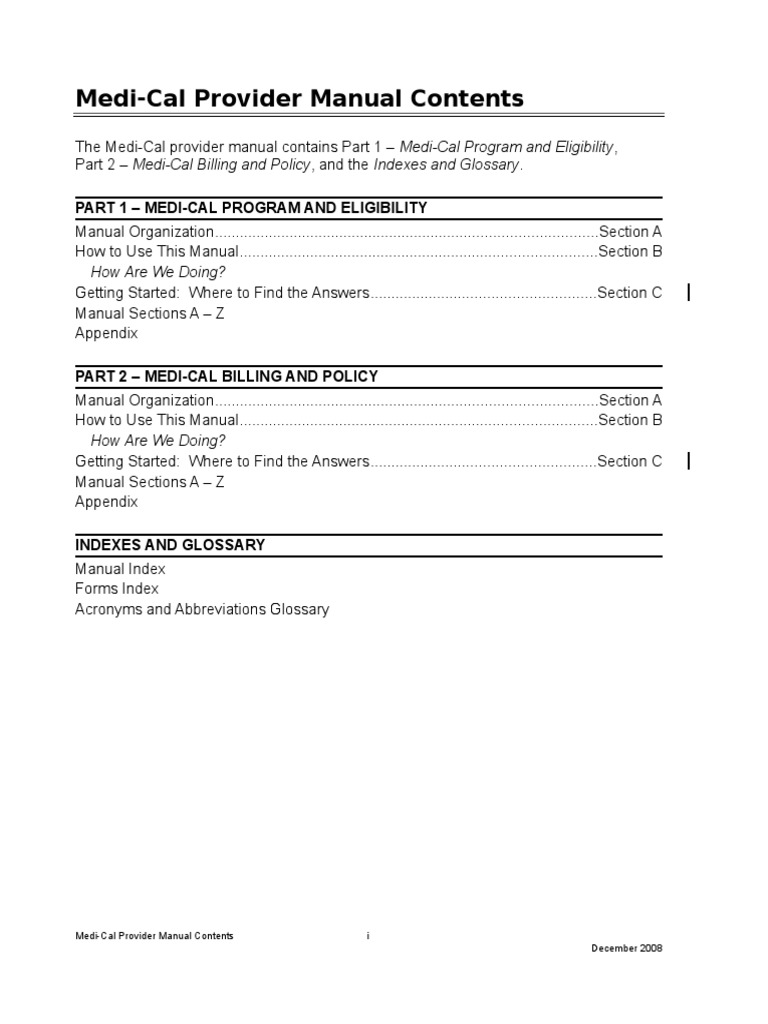 Medi-Cal Provider Guide | PDF