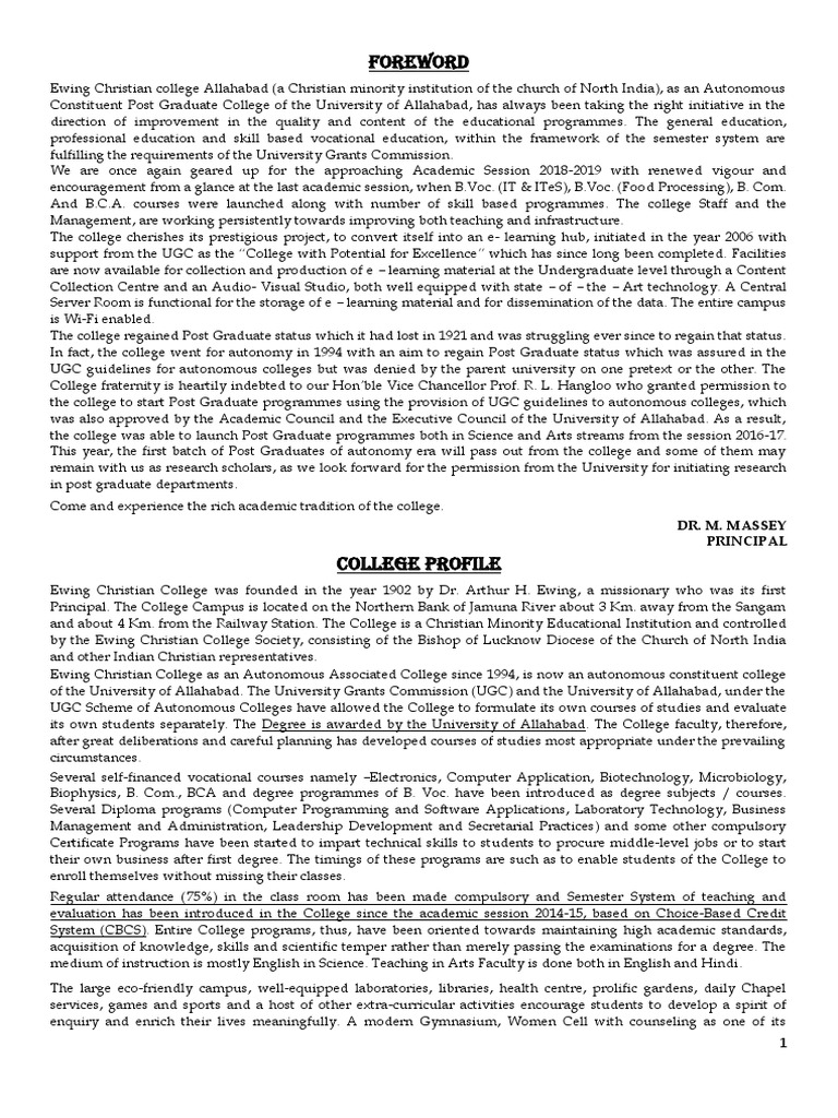 Prospectus 2018 | PDF | Academic Degree | University And College Admission