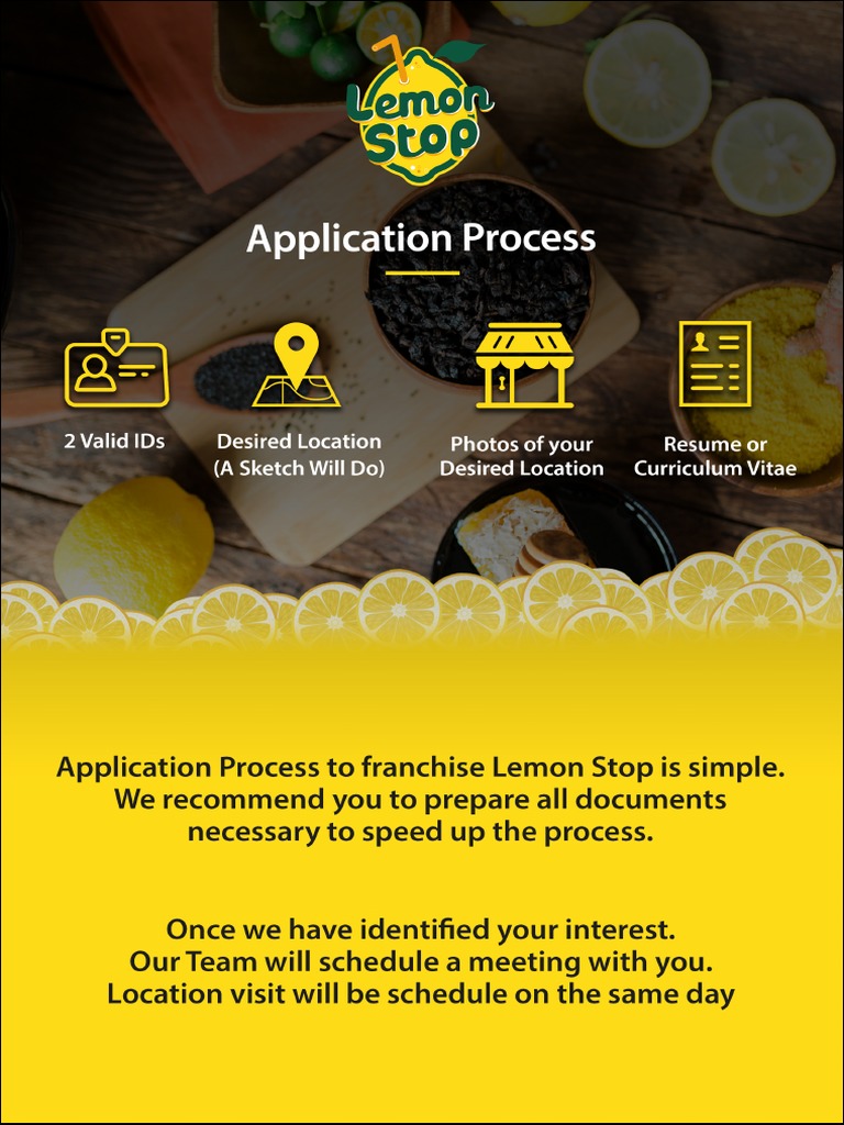 Lemon Stop franchise details