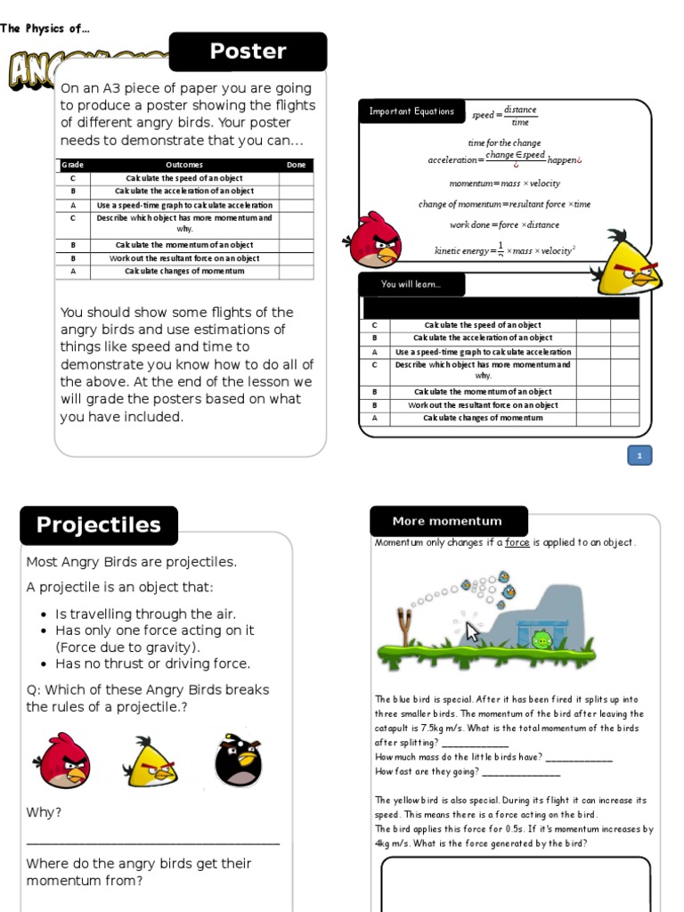Physics Worksheet | PDF | Momentum | Force