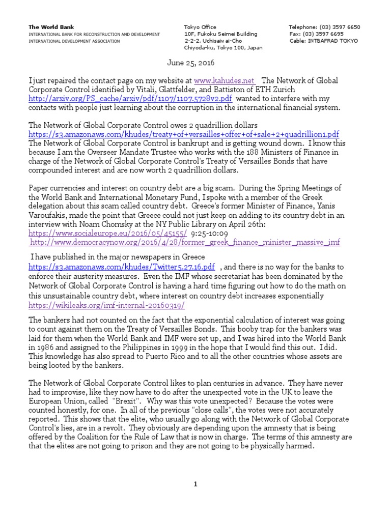 The World Bank System | PDF | John F. Kennedy | International Monetary Fund