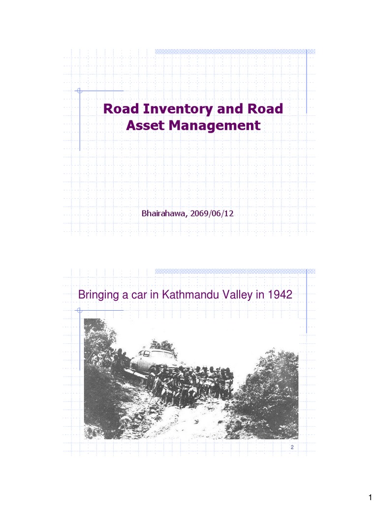 Road Inventory and Road Asset Management | PDF | Road Surface | Road
