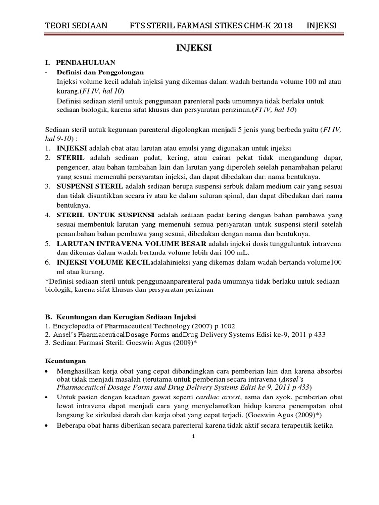 Pertemuan I FTS Steril | PDF