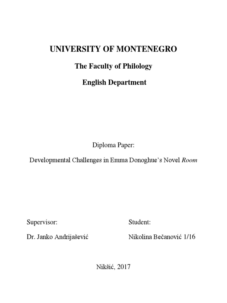 Diploma Paper | PDF | Schema (Psychology) | Developmental Psychology