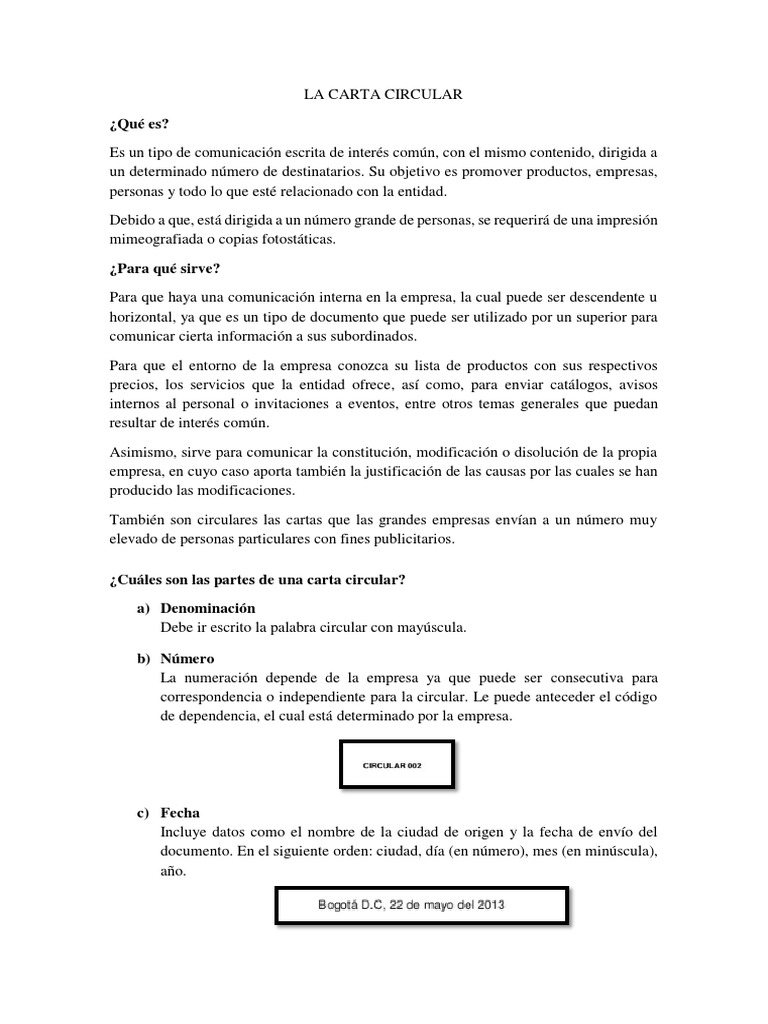 Carta Circular | PDF | Comunicación