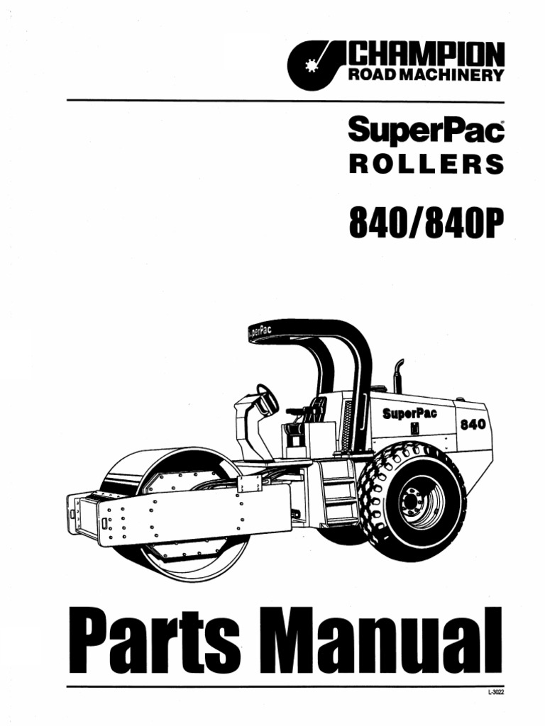 840-840p Parts L-3022 Effective sn100306 | PDF