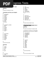A2 Progress Tests Key | PDF