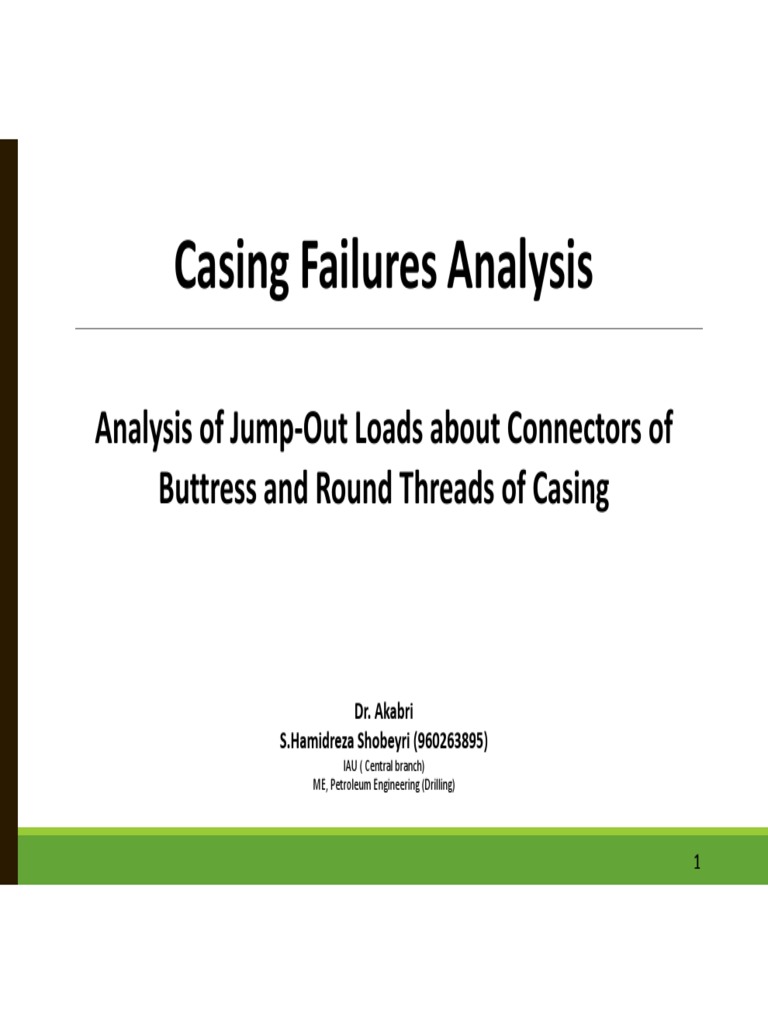 Seminar Casing Failure | PDF | Finite Element Method | Petroleum