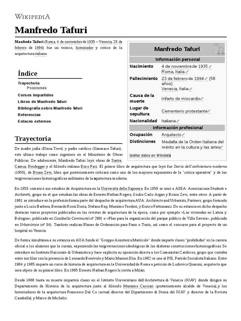 Manfredo Tafuri | PDF