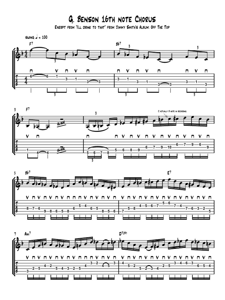 GBenson 16th Note Line | PDF