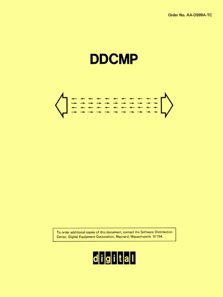 AA-D599A-TC Digital Data Communications Message Protocol DDCMP Specification | PDF