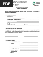 Reimbursement Form HPTR 6 | PDF