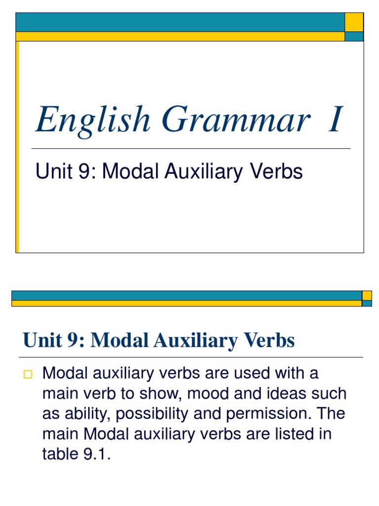 Modal Verbs | PDF | Perfect (Grammar) | Grammatical Tense
